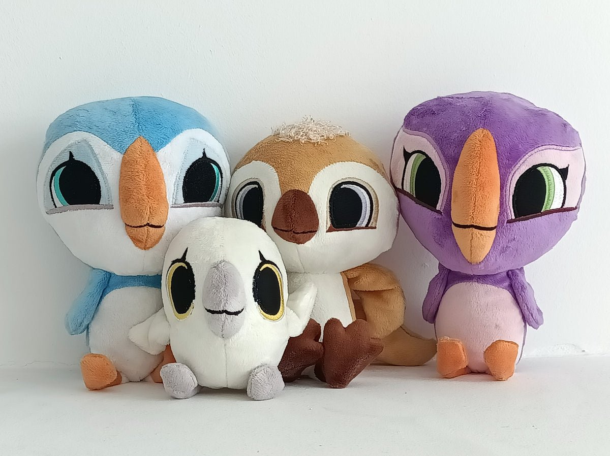 Isabelle & Phoenix Plush from Puffin Rock and the New Friends Movie ...
